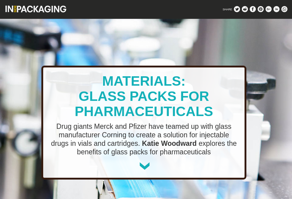 Materials: Glass Packs for Pharmaceuticals - Inside Packaging | Issue ...