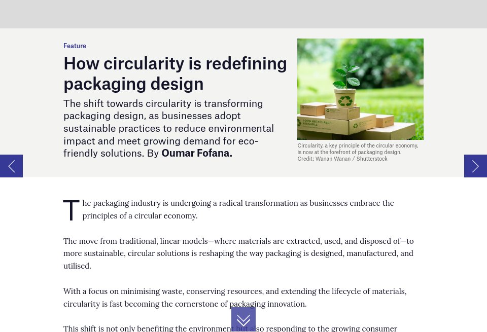 How circularity is redefining packaging design - Inside Packaging ...